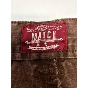 Matchstick | Pants | Matchstick Mens Heavyweight Cotton Ripstop Cargo ...